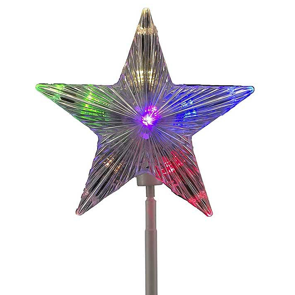 Kurt Adler Rotating Star Pinwheel Pathway Marker LED 6 Light - Digs N Gifts