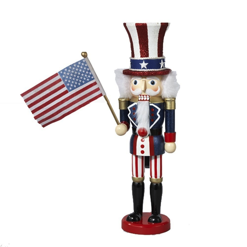 Kurt Adler Uncle Sam Nutcracker Patriotic 15 Inch Hollywood Nutcracker ...