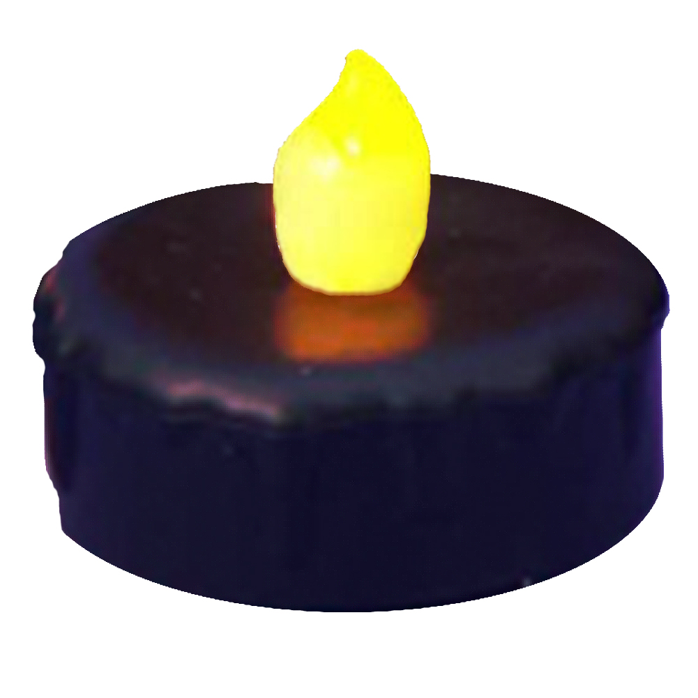 Kurt Adler LED Black Tea Light Battery Operated Flickering Candle ...