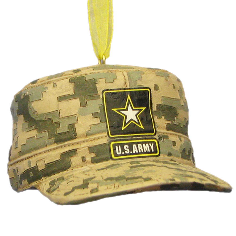 Kurt Adler Army Combat Uniform Cap Military Christmas Ornament - Digs N ...