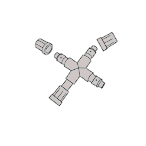 3 Channel Plus 1 Pass Through 3-Way Splitter White - Digs N Gifts