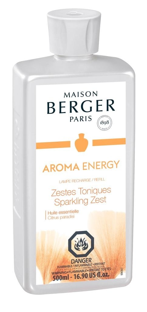 Lampe Berger Oil Liquid Fragrance 500ml Aroma Energy Maison Berger ...