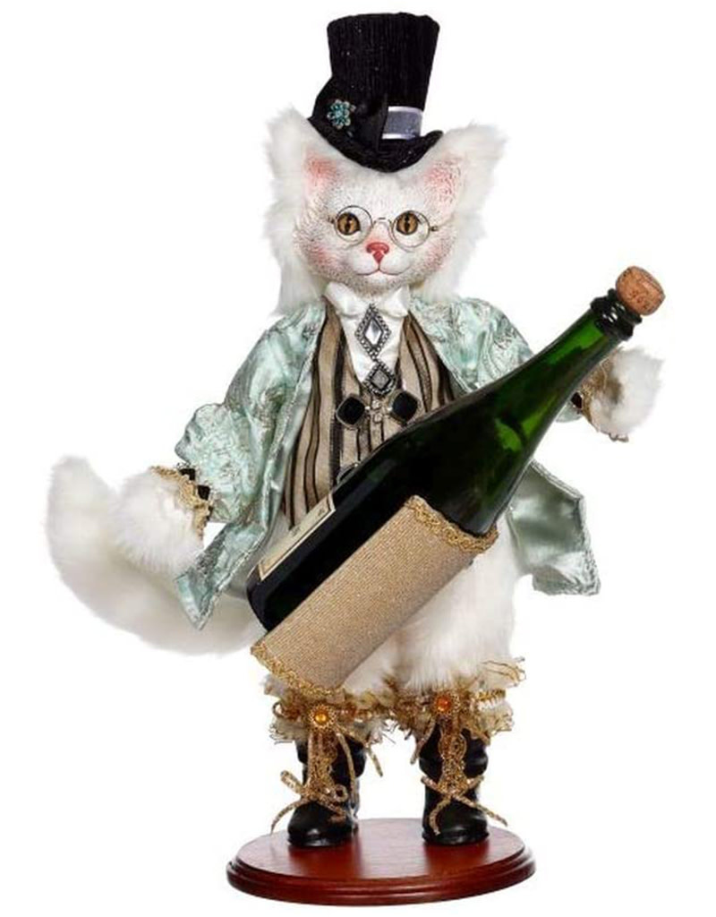 Mark Roberts Cat Wine Bottle Holder - Digs N Gifts