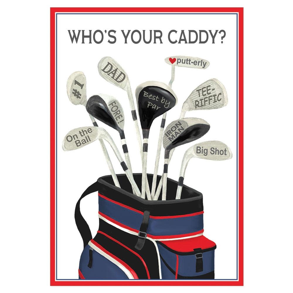 Caspari Fathers Day Cards Caddy Father's Day Card - Digs N Gifts