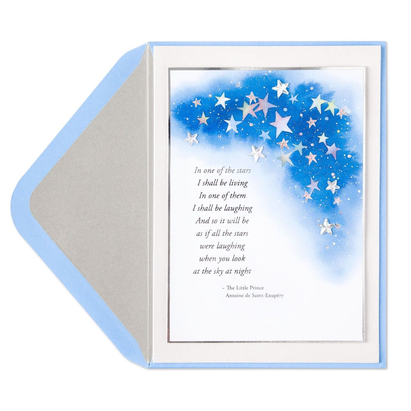 PAPYRUS Sympathy Card One Of The Stars Little Prince by Saint-Exupéry ...