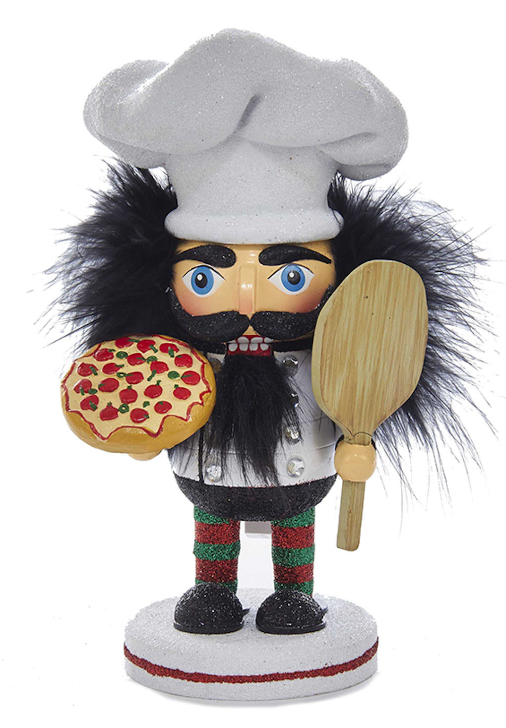 Kurt Adler Hollywood Pizza Chef Nutcracker 8 Inch - Digs N Gifts