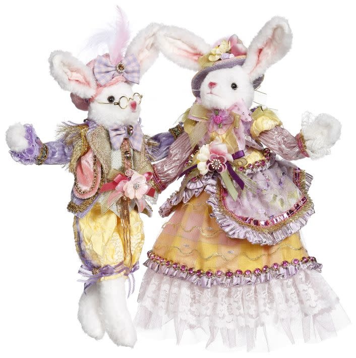 Mark Roberts Easter Bunnies Mr And Mrs Cottontail Bunny Rabbits Set SM ...