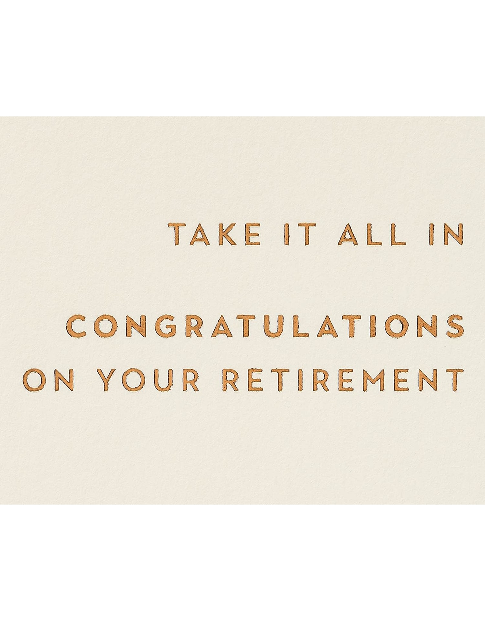 Greeting Cards Papyrus Retirement Card - Take It All In Congratulations ...