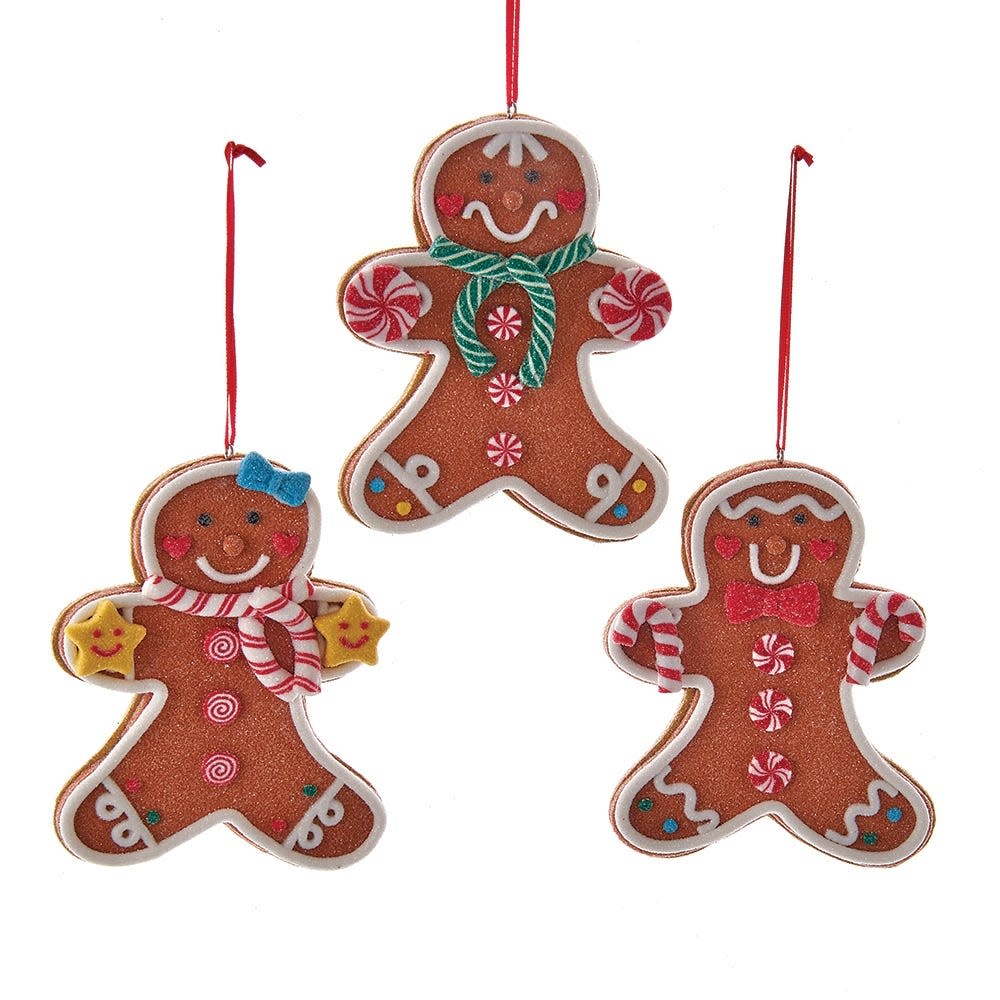 Gingerbread Ornaments 3 Assorted - Digs N Gifts