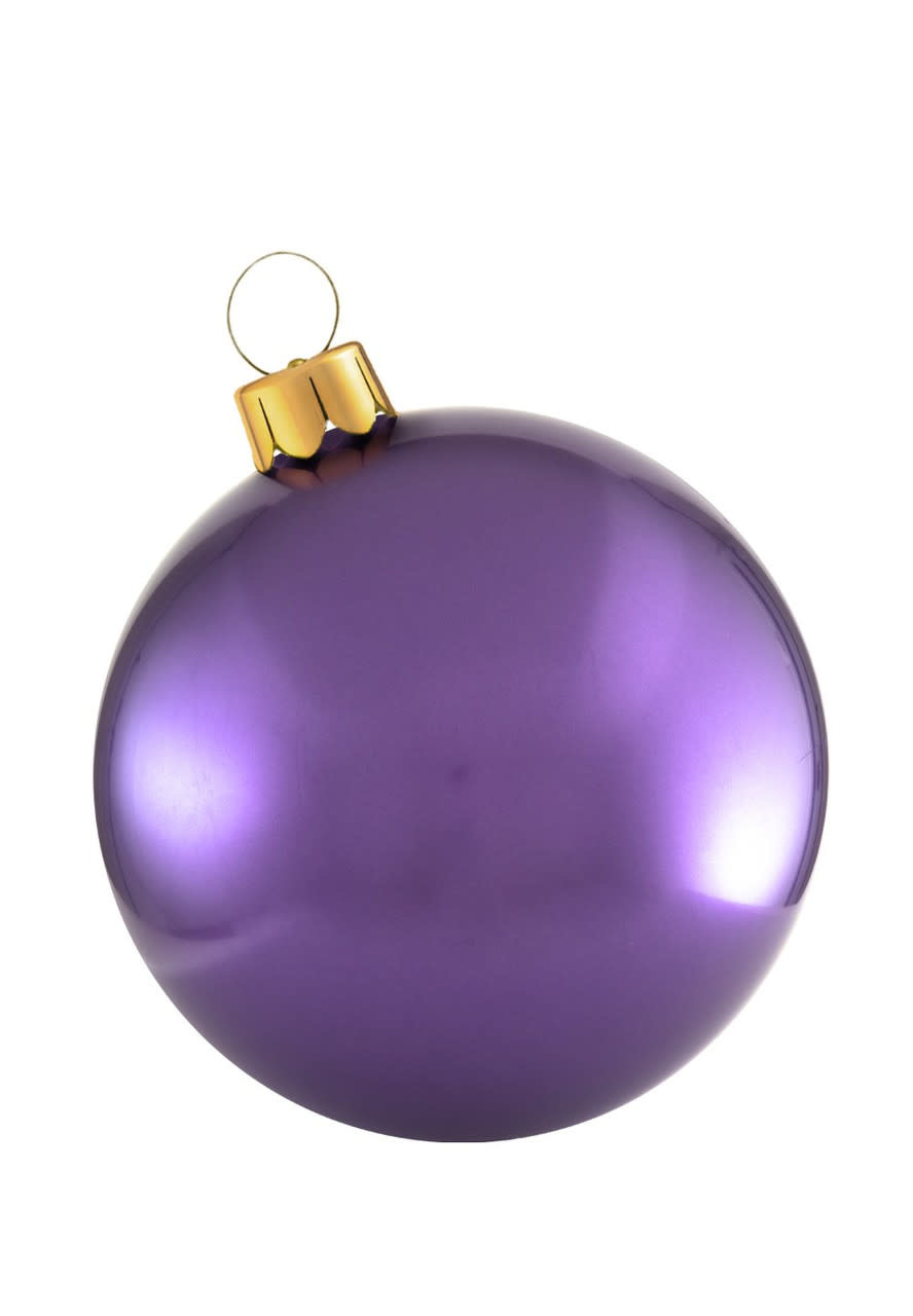 Holiball 18" Purple Holiball Inflatable Ornament - Digs N Gifts