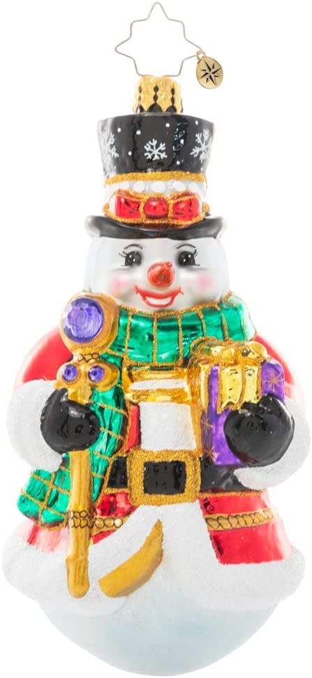 Christopher Radko Holiday Splendor Snowman Christmas Ornament - Digs N ...