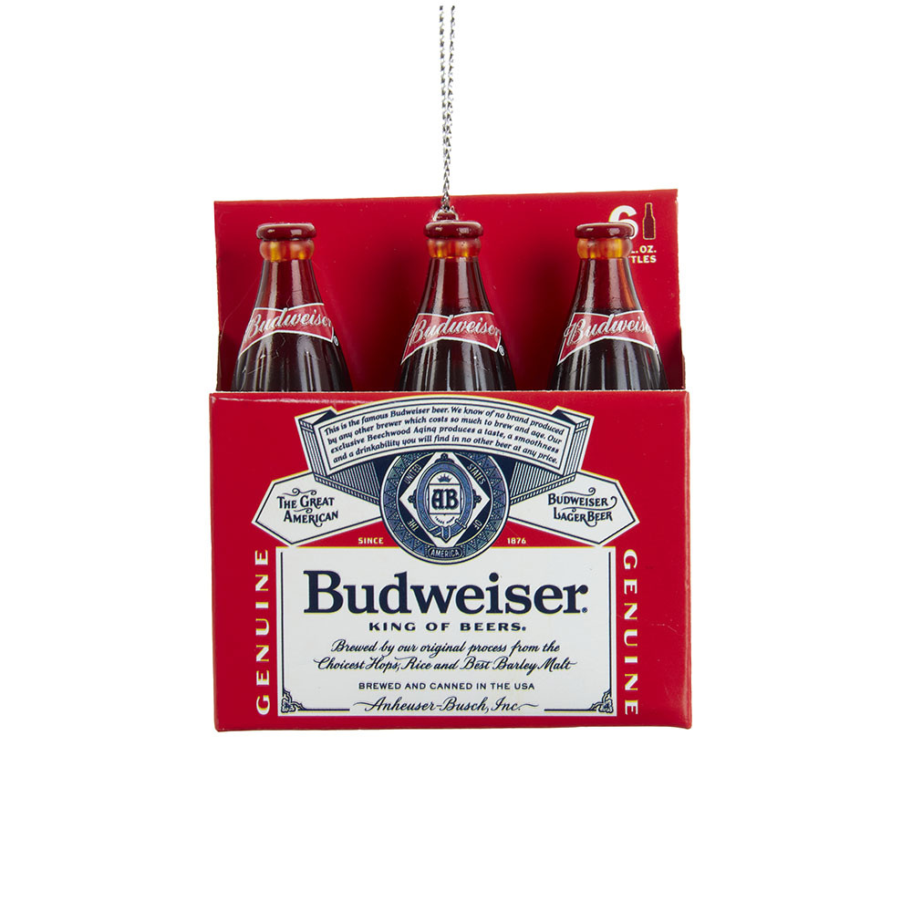 Kurt S. Alder Budweiser King of Beers 6-Pack Christmas Tree Ornament ...