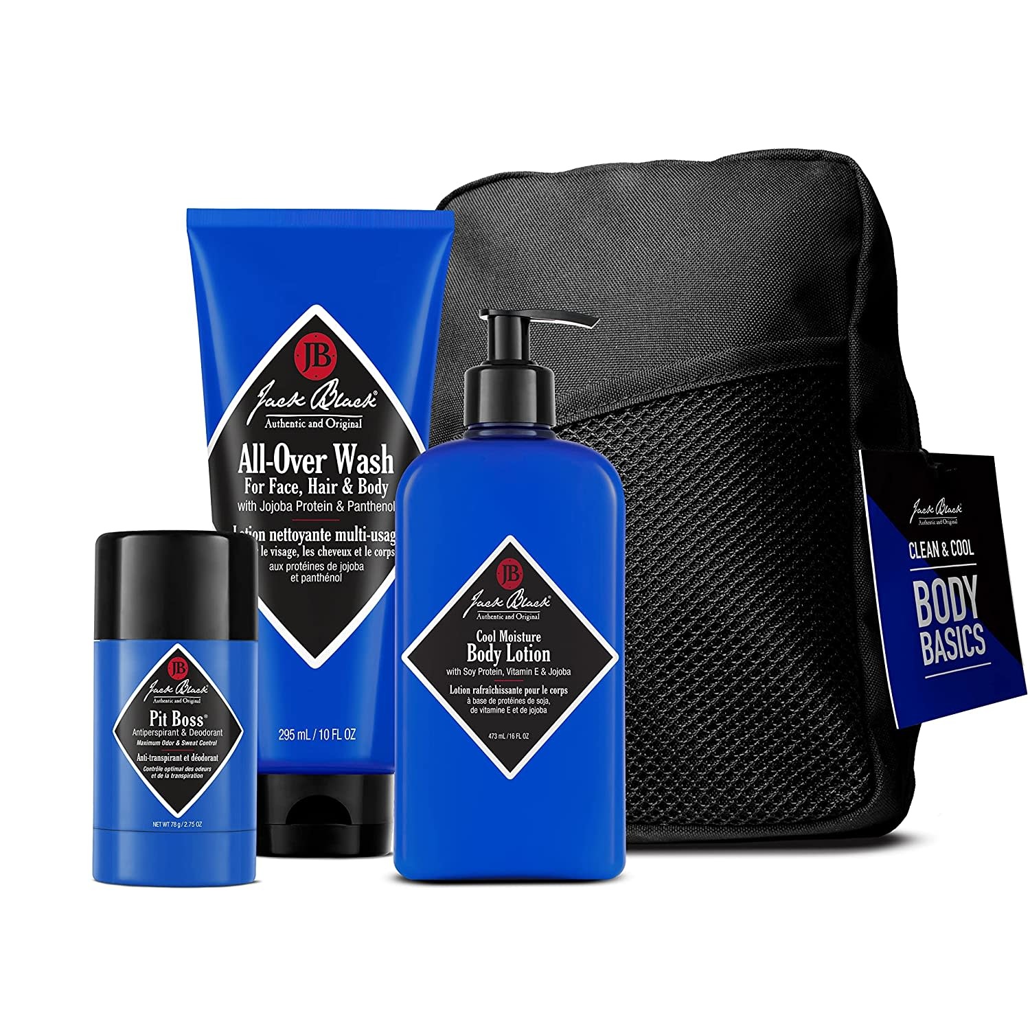 Jack Black Gift Set Clean and Cool Body Basics Set - Digs N Gifts