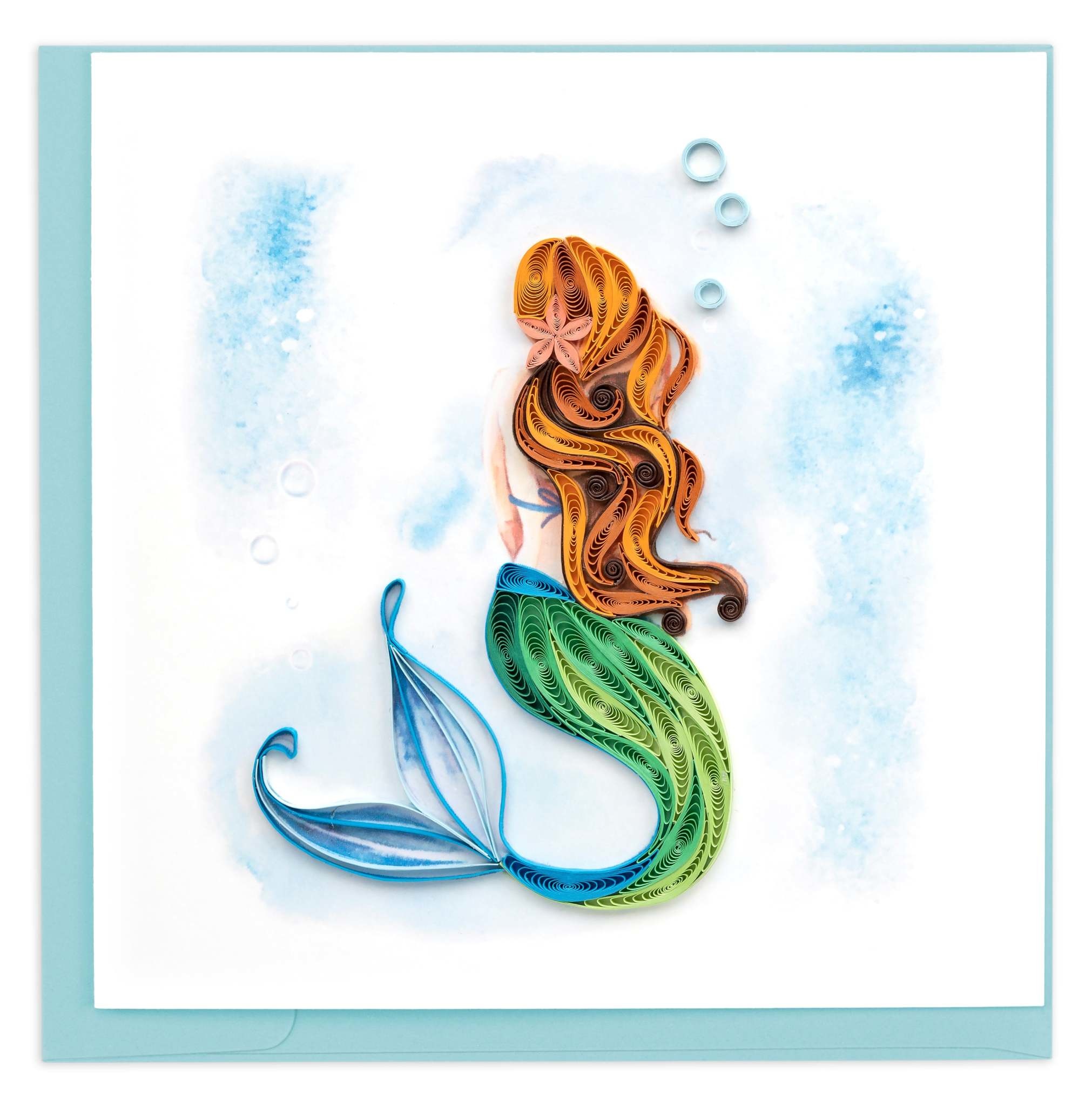 Quilling Card Quilled Mermaid Greeting Card - Digs N Gifts
