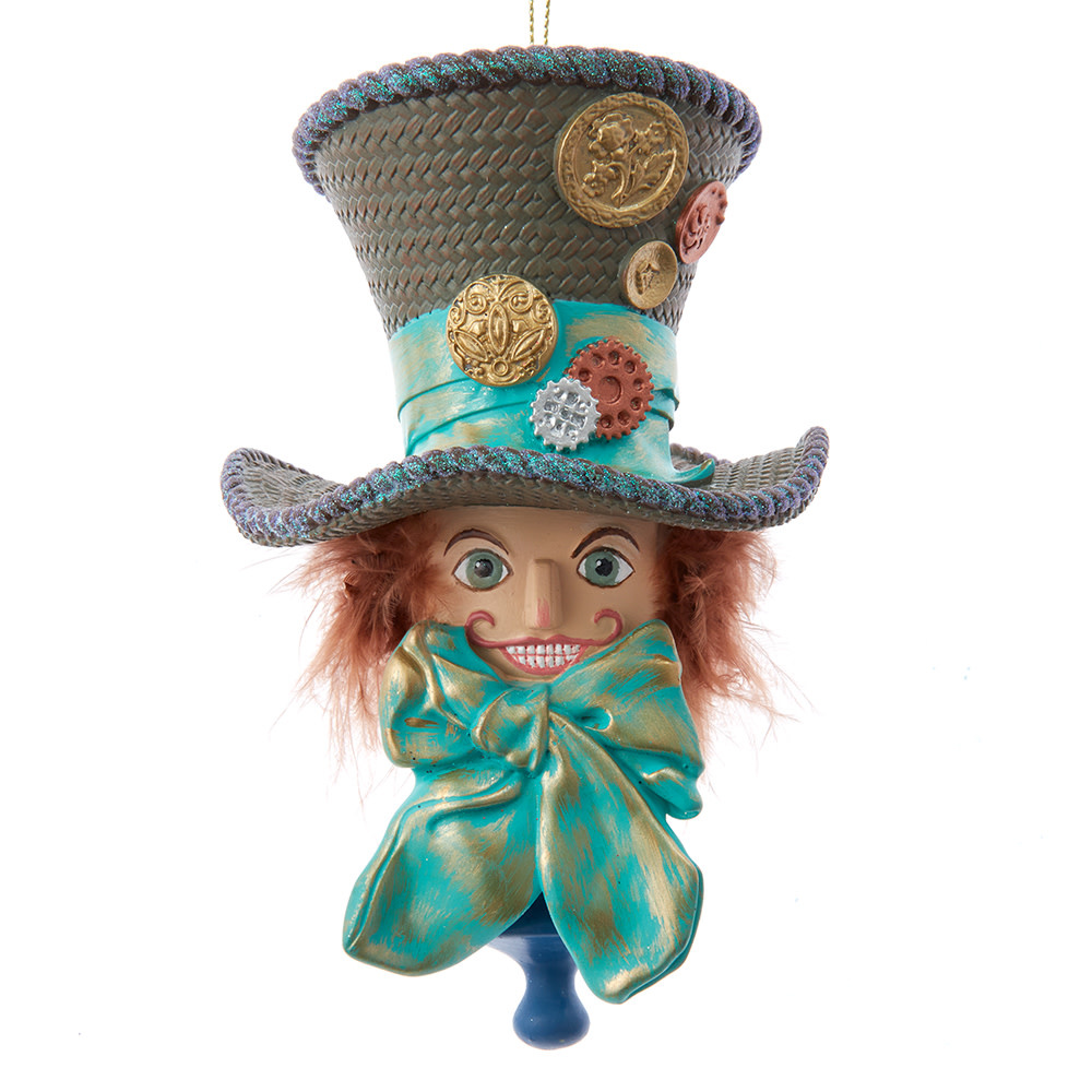 Holly Hats Alice In Wonderland Ornament 6” Happy Hatter - Digs N Gifts
