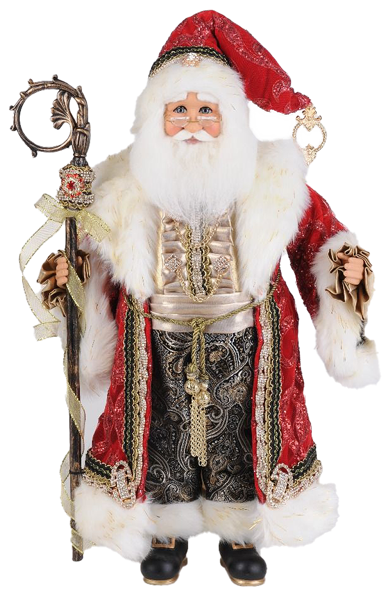 Karen Didion Regal Santa Figure 19 Inch Christmas Decor - Digs N Gifts