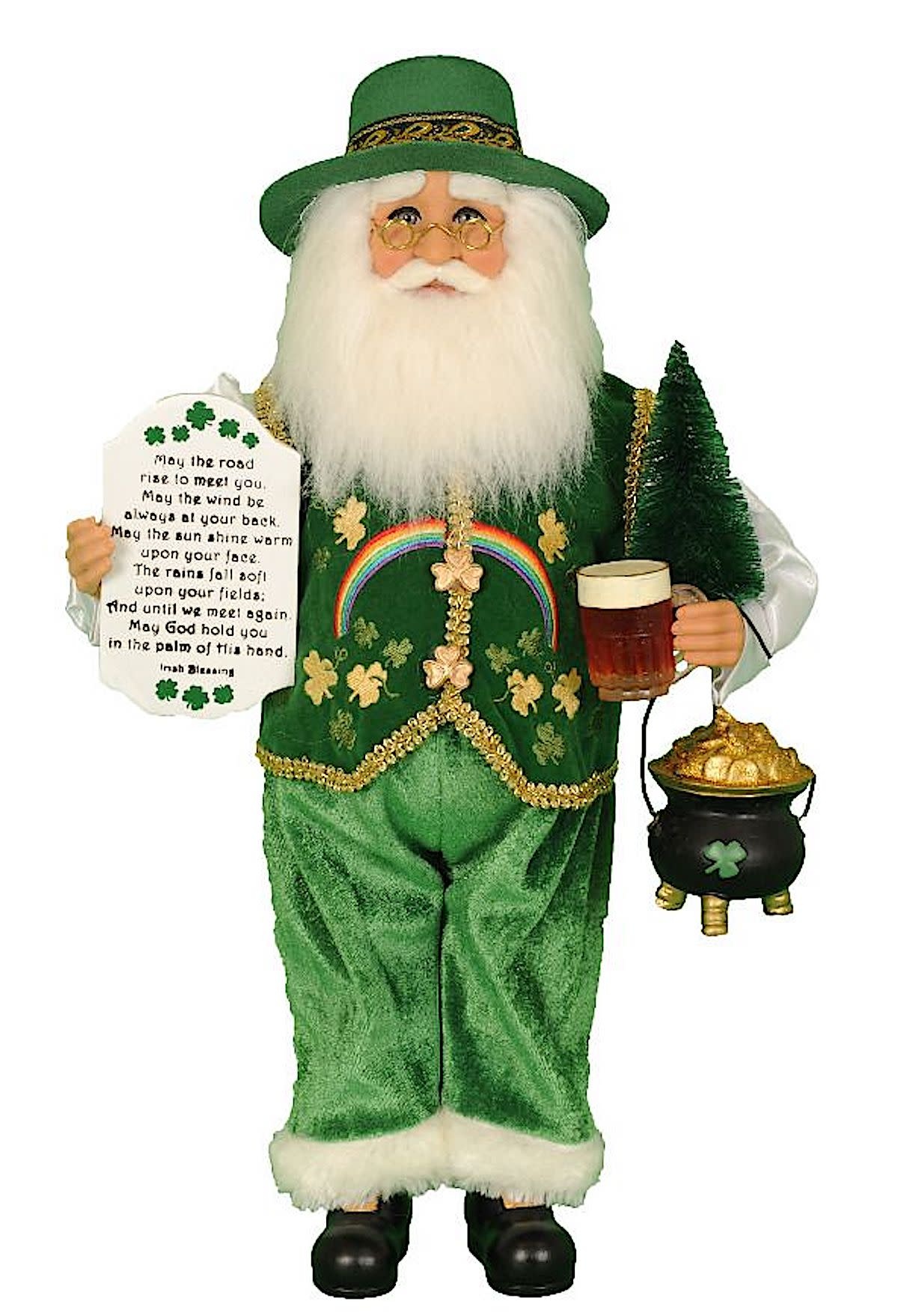 Irish Santa 17 Inch - Digs N Gifts