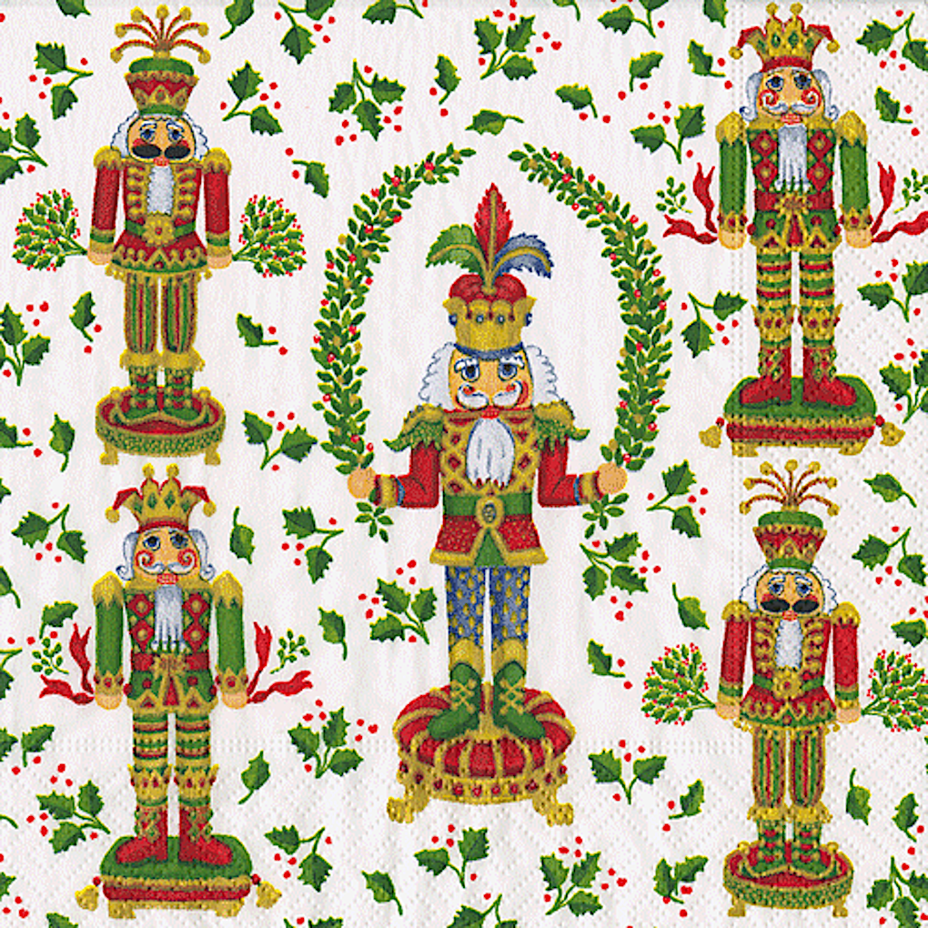 Christmas Paper Lunch Napkins 20pk Nutcracker Christmas - Digs N Gifts