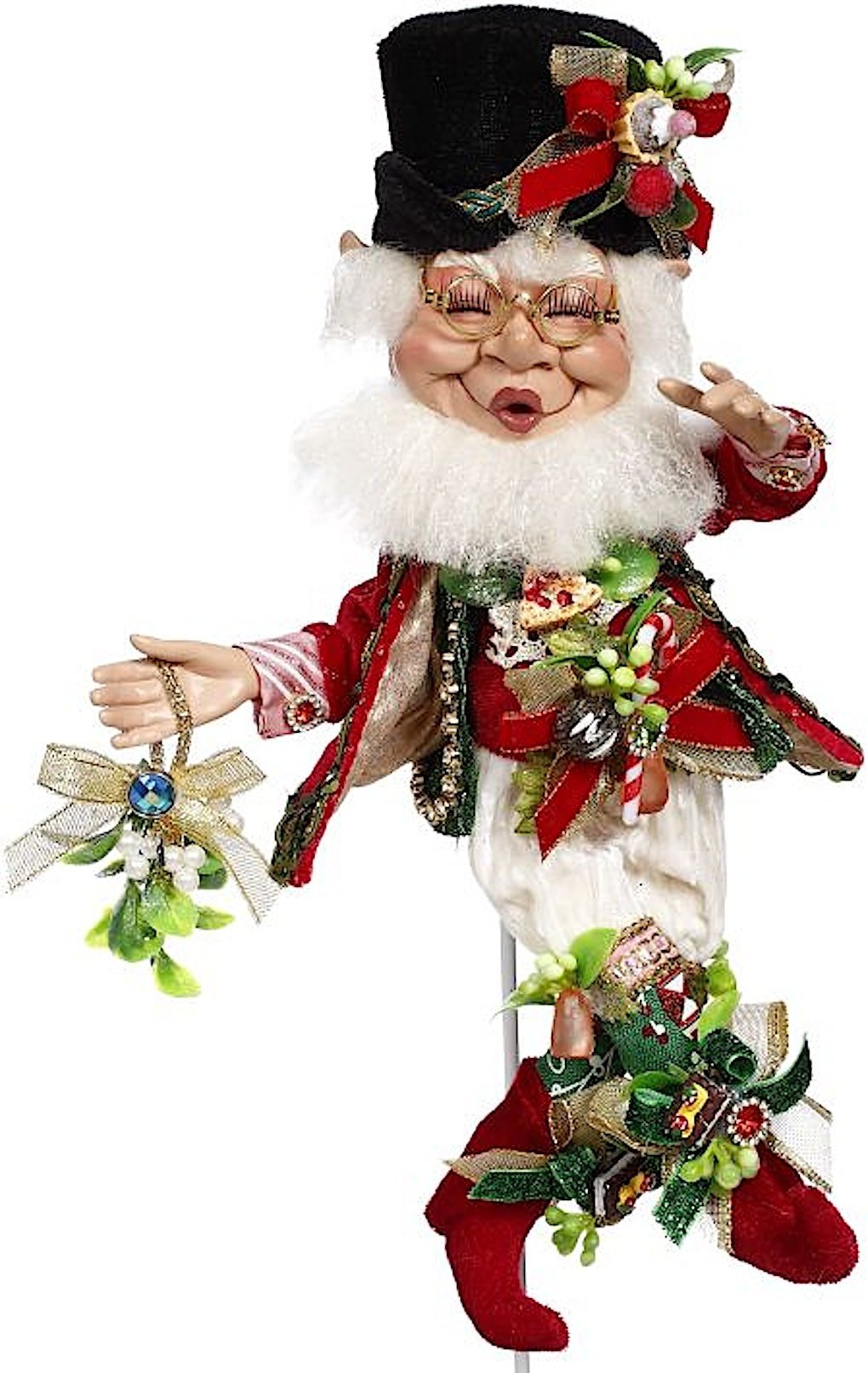 Christmas Elves Sweet Mistletoe Elf SM 12 Inch - Digs N Gifts