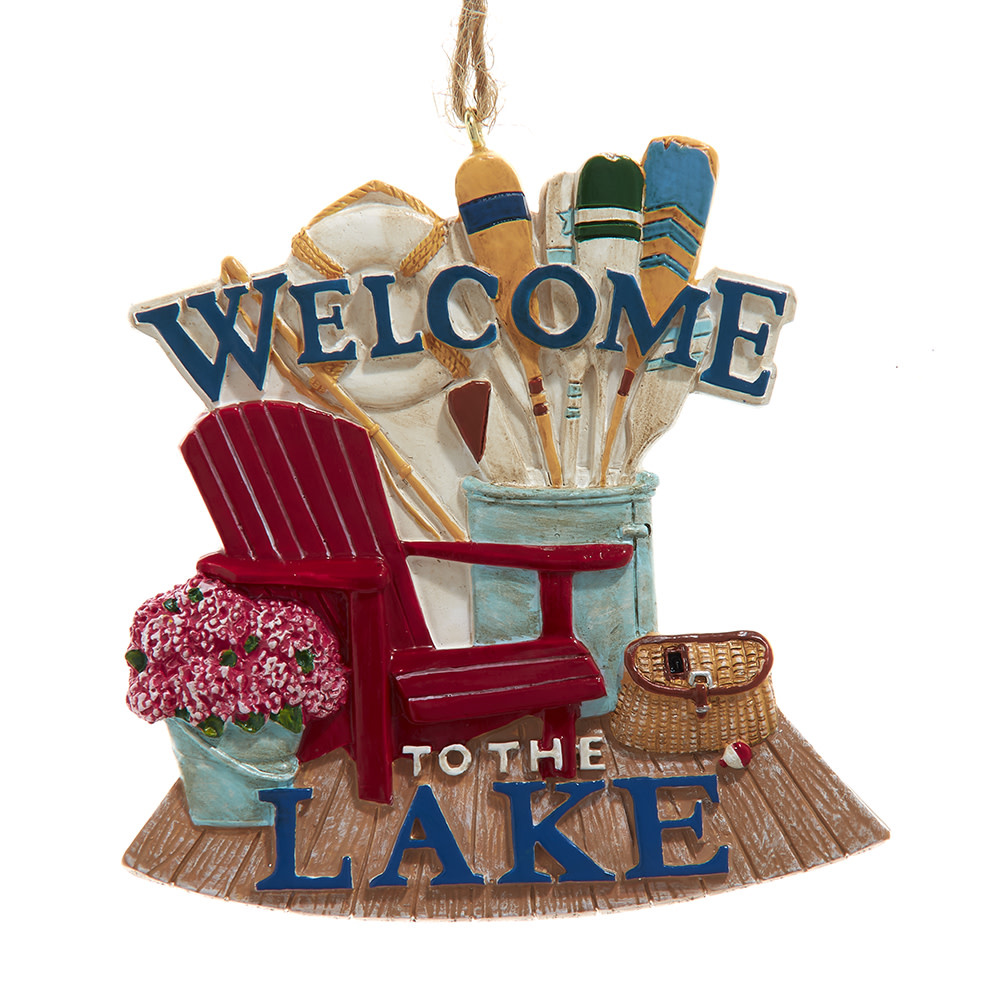 Welcome To The Lake - Lake House Christmas Ornament - Digs N Gifts