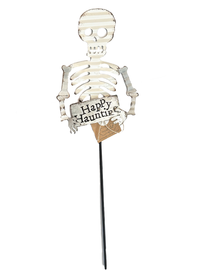 Halloween Plant Stakes | Skeleton Plant Pick 14 Inch - Digs N Gifts