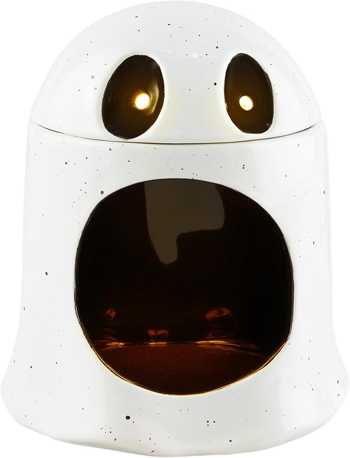 Halloween Candy Container Open Mouth Ghost Musical w Lights - Digs N Gifts