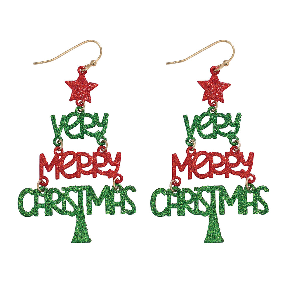 Christmas Earrings | Very Merry Christmas Trees - Digs N Gifts