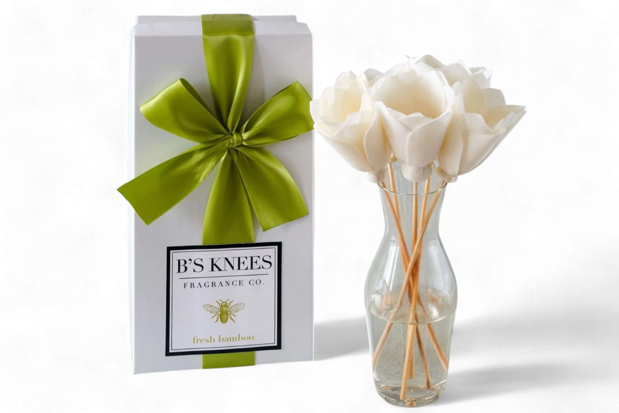 Fragrance Diffusers Flower Reed Diffuser | Fresh Bamboo Scent - Digs N ...