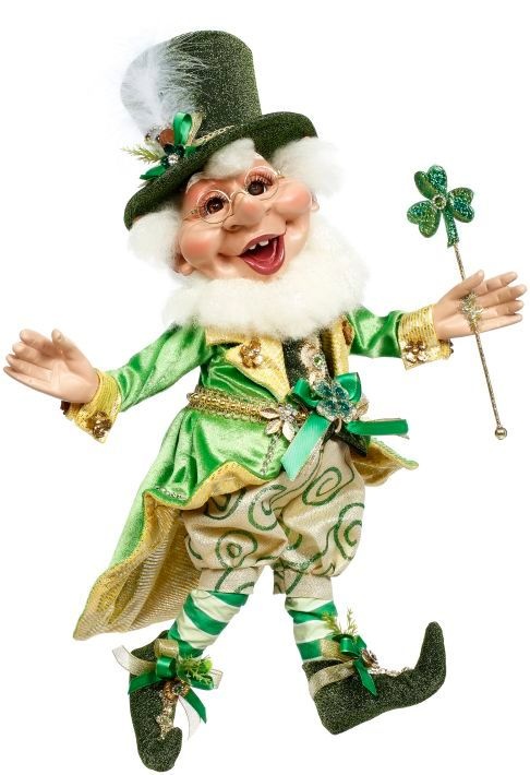 Irish St Patrick's Elves Leprechaun Elf MD 19 Inch - Digs N Gifts