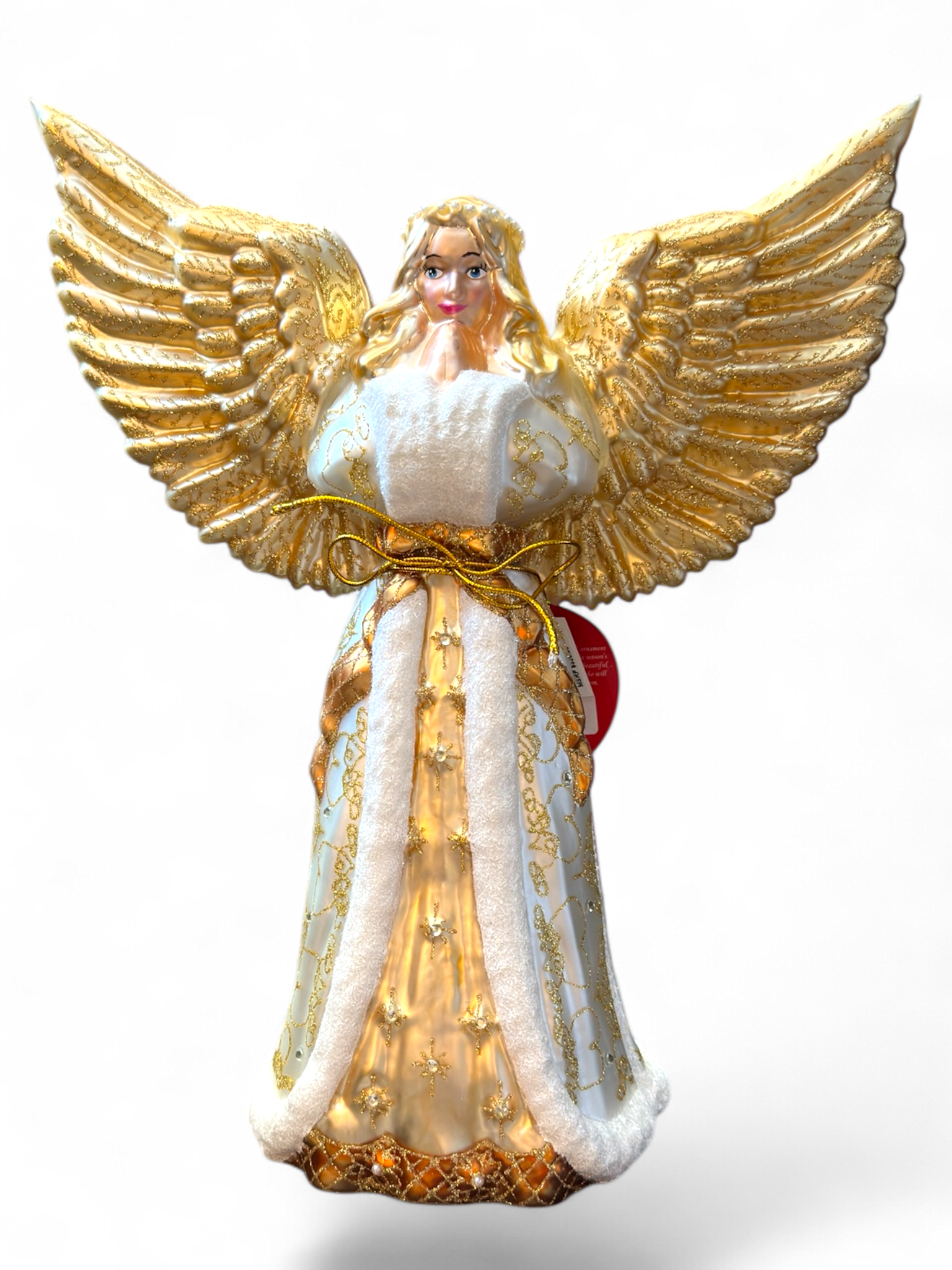 Angel Christmas Finial Heavenly Angel Tree Topper - Digs N Gifts