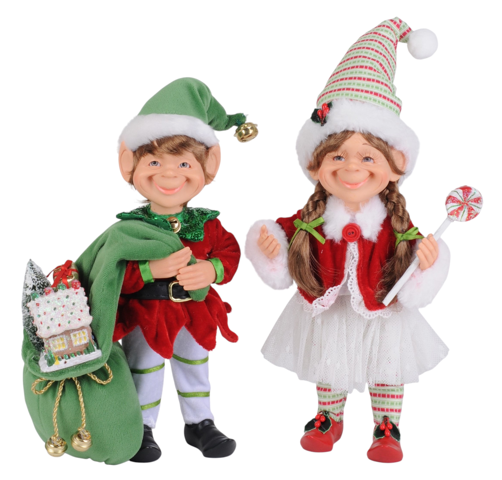 Christmas Elves Special Delivery Elf Set of 2 - Digs N Gifts