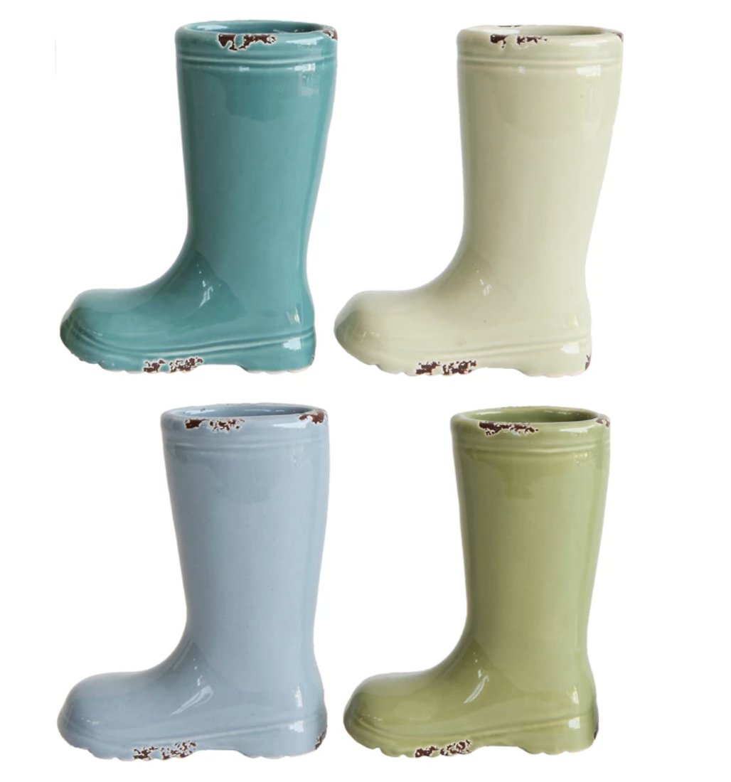 Stoneware Boot Vase - The Good Tree