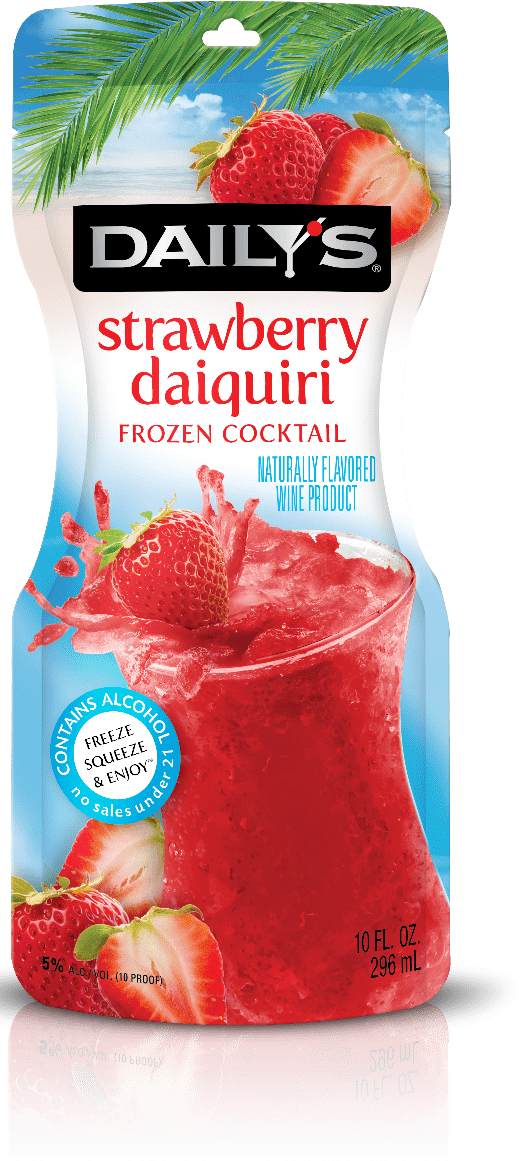 DAILYS STRAWBERRY DAIQUIRI FROZEN COCKTAIL 10OZ - Cork 'N' Bottle