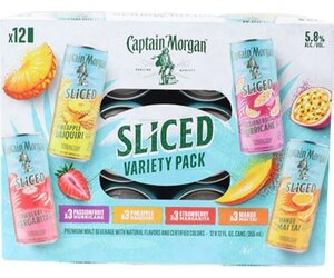 CAPTAIN MORGAN SLICED VARIETY 12PK/12OZ CANS - Cork 'N' Bottle