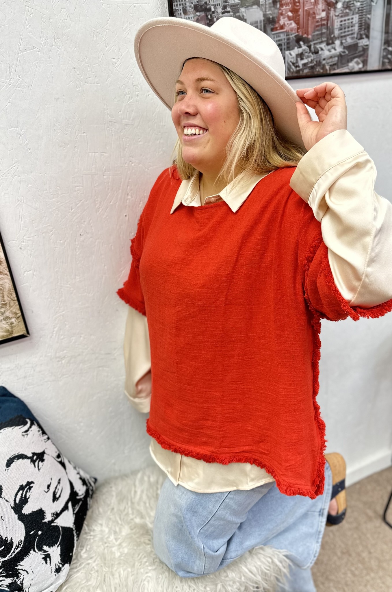 RDP5120X High Rise Wide Leg Jeans - Meri's Boutique