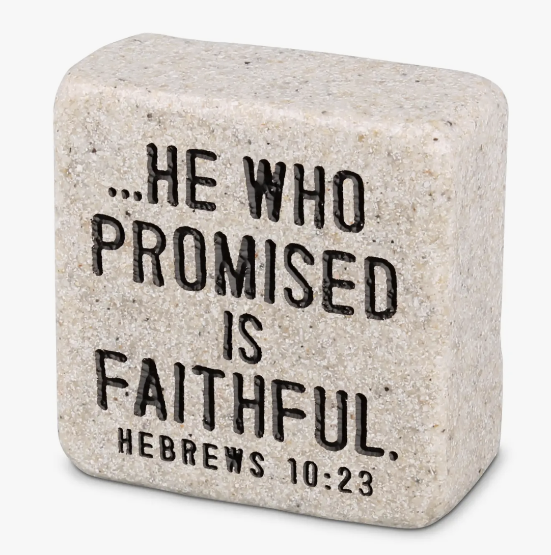 Scripture Stone Block Square - Meri's Boutique