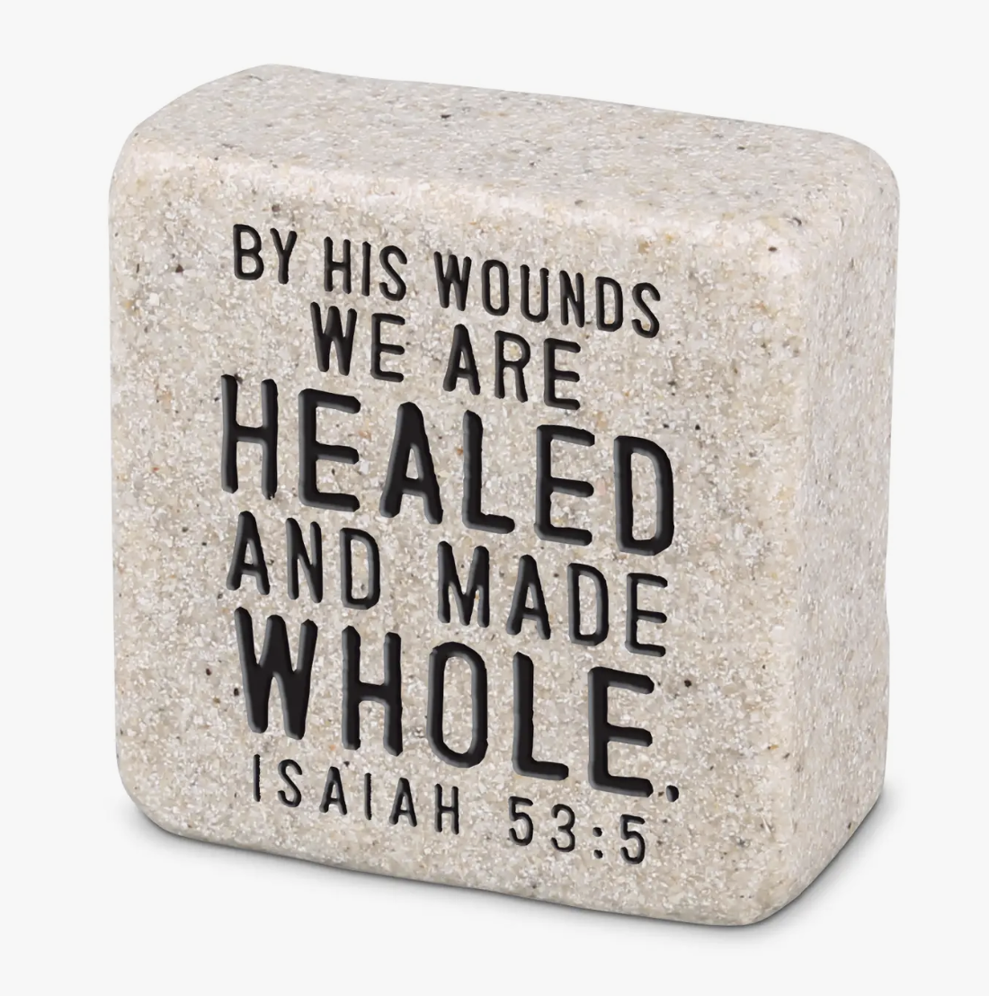 Scripture Stone Block Square - Meri's Boutique