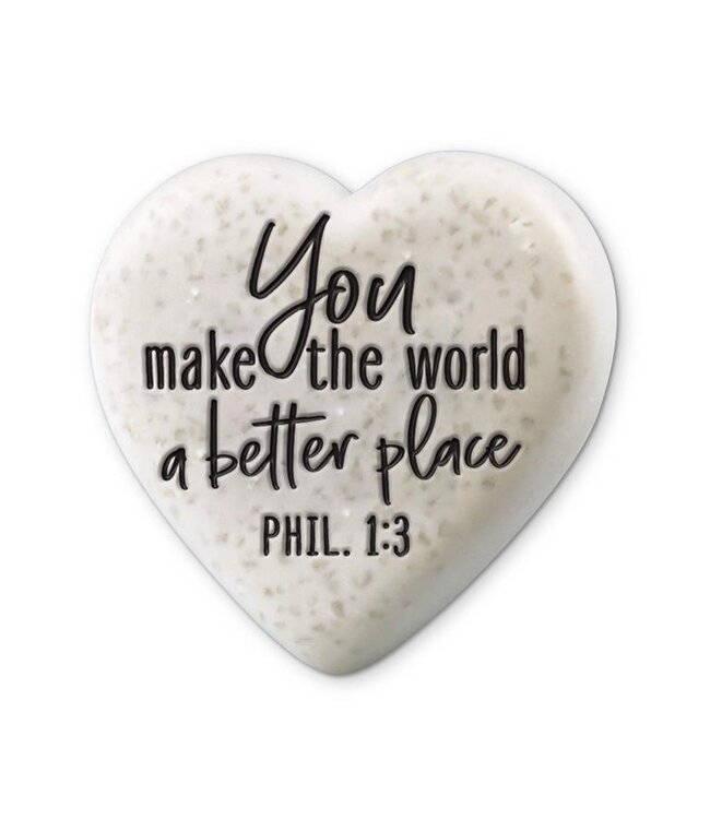 Scripture Stone Heart - Meri's Boutique