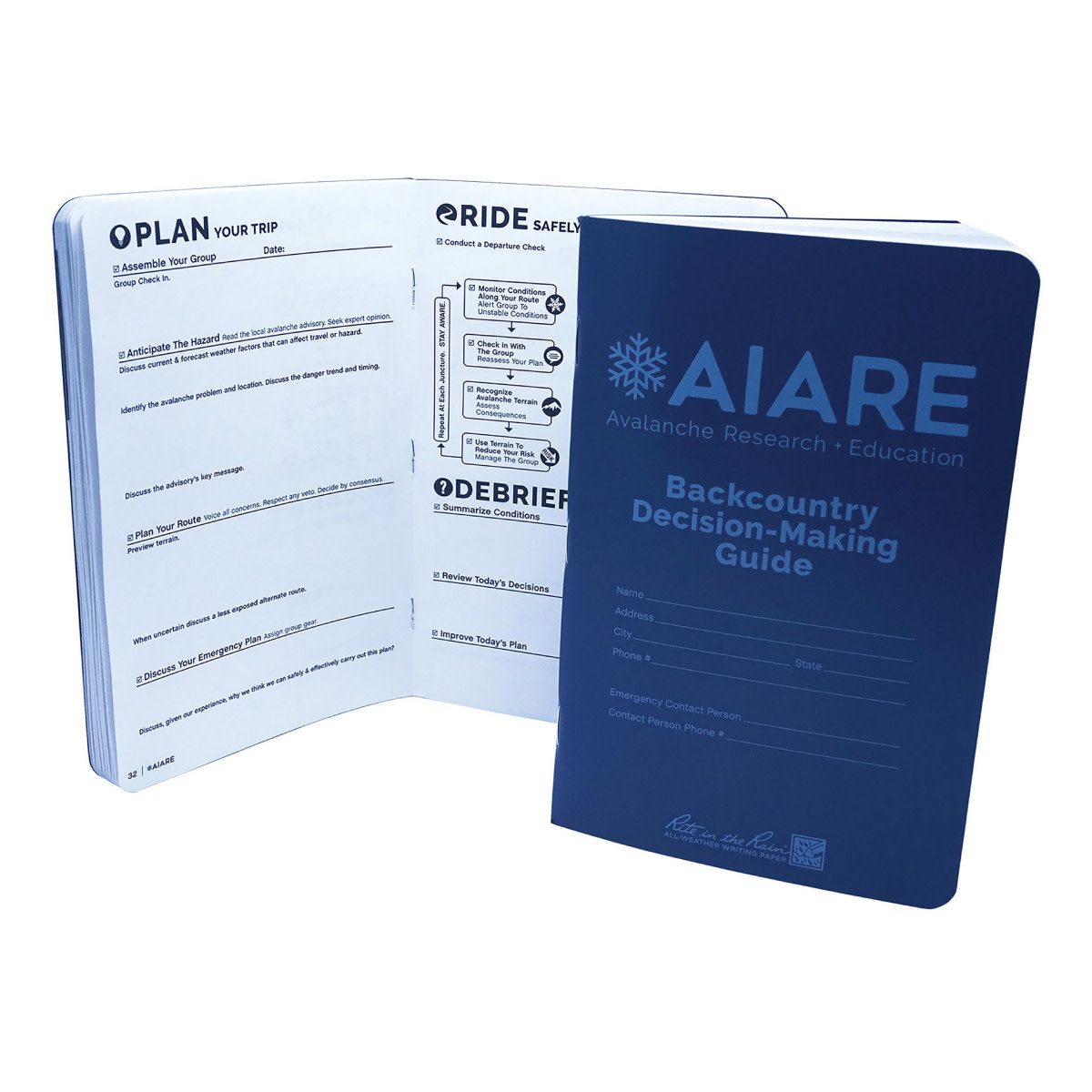 Backcountry Access Backcountry Decision-Making Guide Field Book - True ...