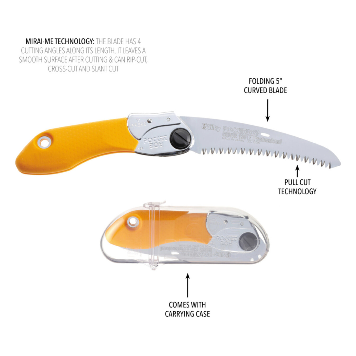 Silky POCKETBOY Curve 130mm Folding Saw - True Outdoors