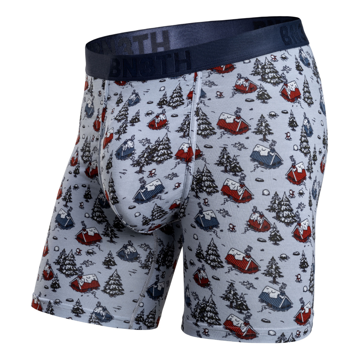 BN3TH Men's Classic Boxer Brief Print Tiny House Blue - True Outdoors