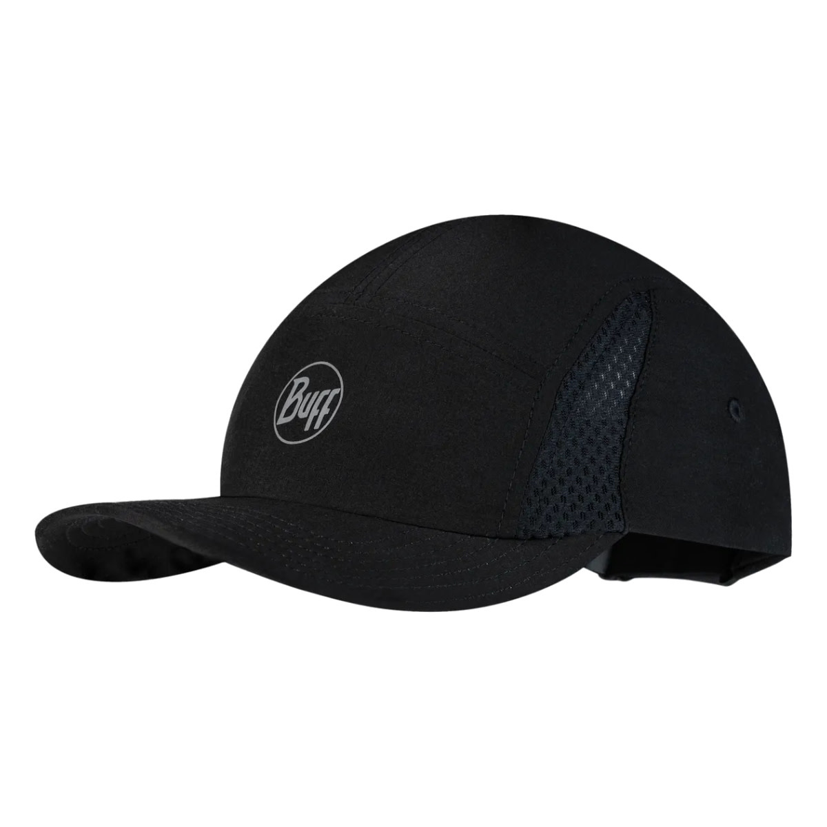 Buff 5 Panel Go Cap - Solid Black - True Outdoors