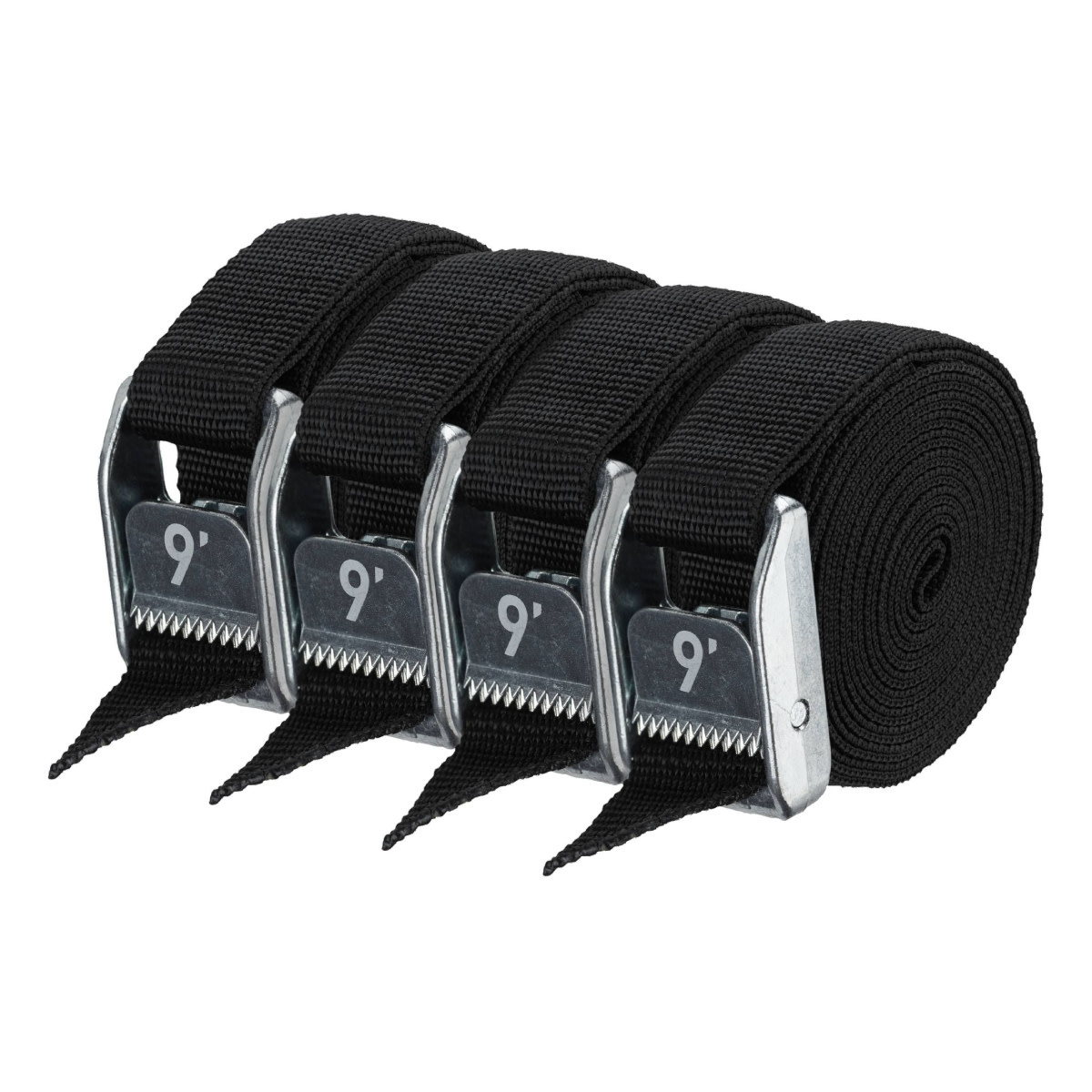 NRS 9' 4-pack HD 1" Tie-Down Straps - True Outdoors