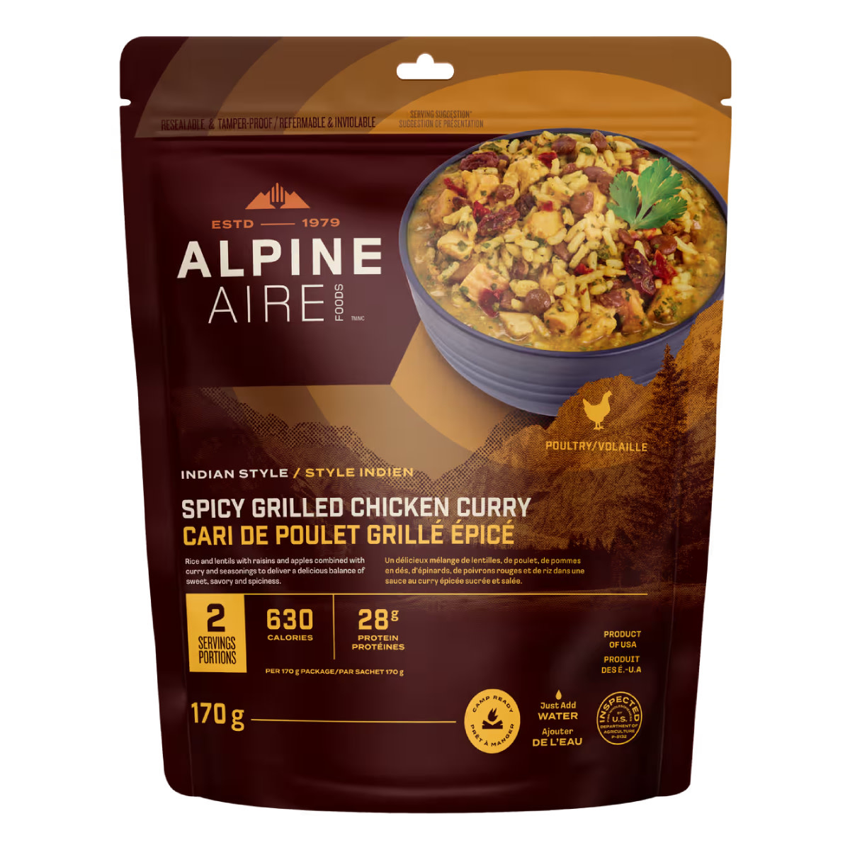 AlpineAire Spicy Grilled Chicken Curry - True Outdoors