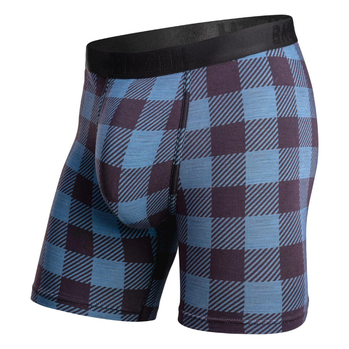 BN3TH Men's Classic Icon Boxer Brief Buffalo Check Fog - True Outdoors