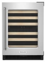 KUWR214KSB 24 in. Dual Zone 46- Bottle Built-In Undercounter Wine ...