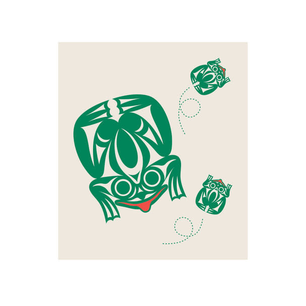 Eco Cloth - Frog by Maynard Johnny Jr - Stó∶lō Gift Shop