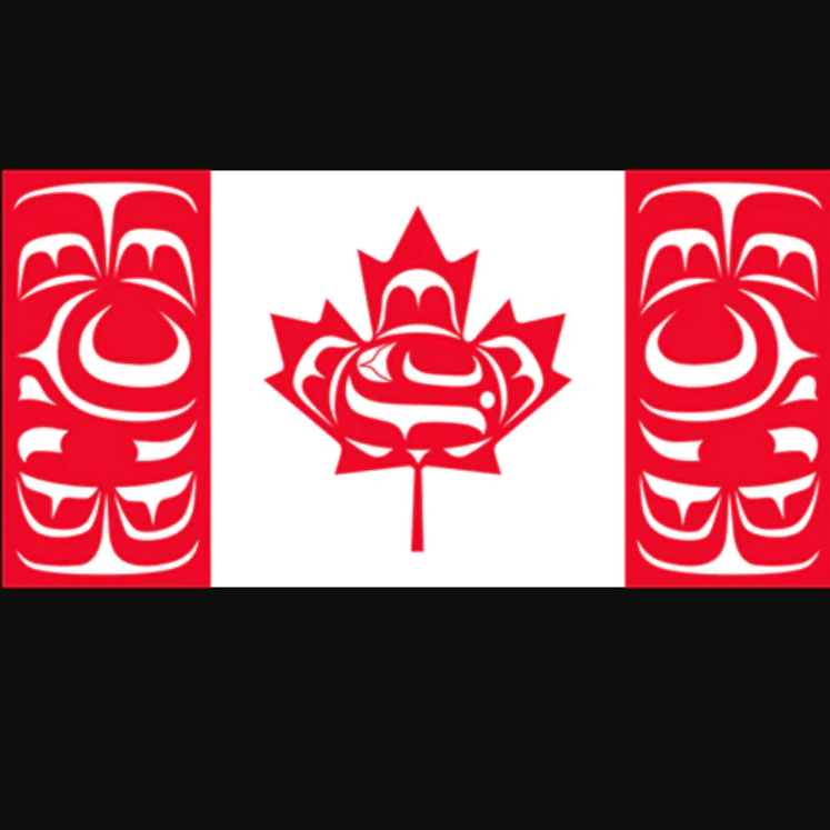 3' x 5' Indigenous Canadian Flag by Curtis Wilson - Stó∶lō Gift Shop