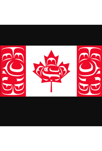 3' x 5' Indigenous Canadian Flag by Curtis Wilson