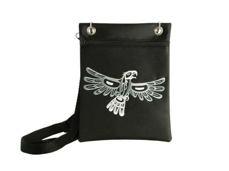 Embroidered Nylon Passport Pouch Circle Raven Connie Dickens - Stó∶lō ...